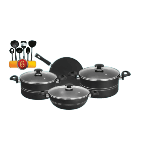 Kitchen Master 13pcs Nonstick Cookware Set – Durable & Efficient